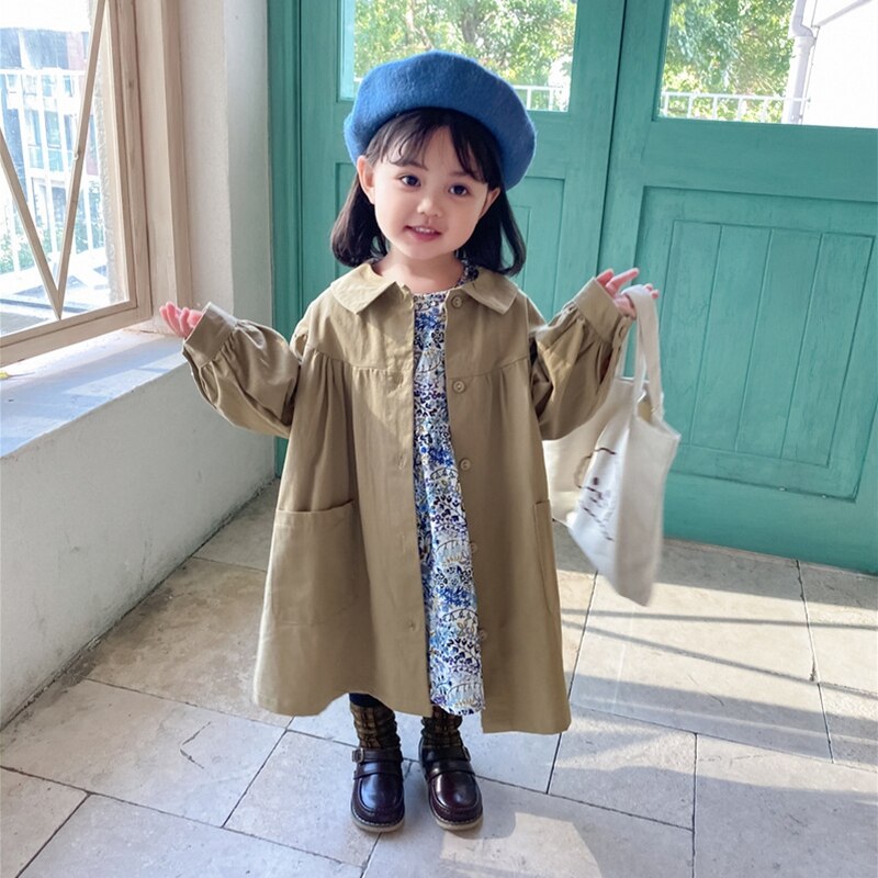 Kids Meisjes Pop Kraag Jas Jas Tops Baby Meisje Ca... – Grandado