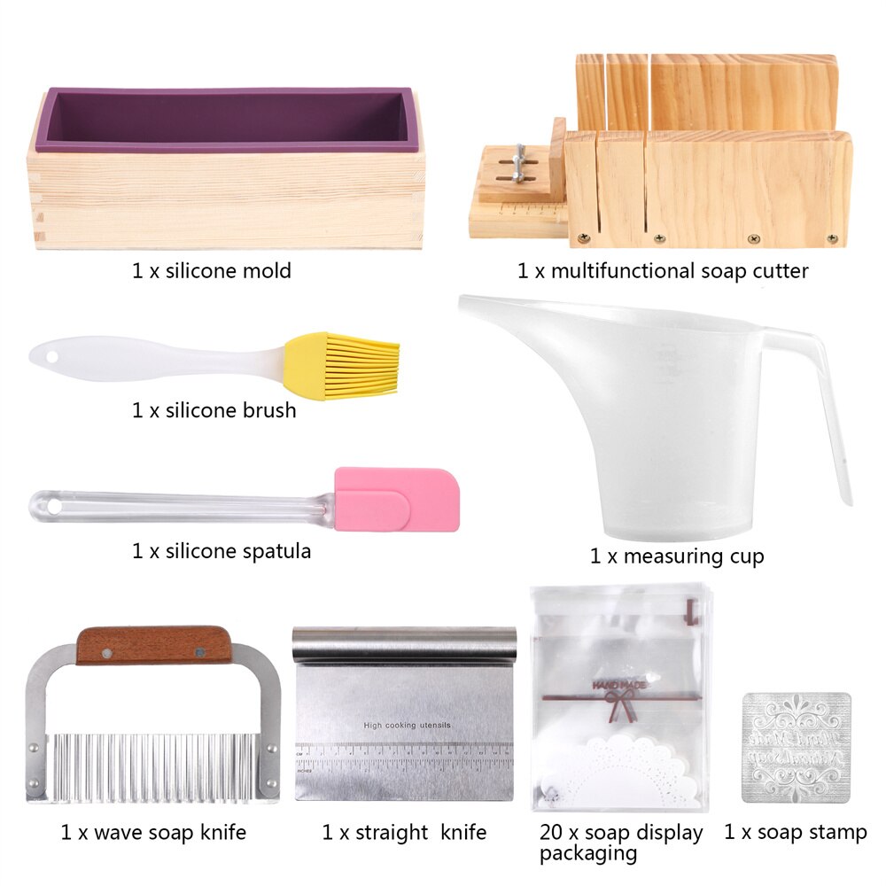 Nicole Soap Making Kit Handmade Silicone Liner wit... – Vicedeal