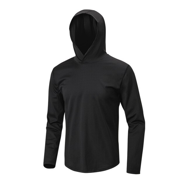 Men Hooded Compression Running Jackets Men's Long ... – Vicedeal