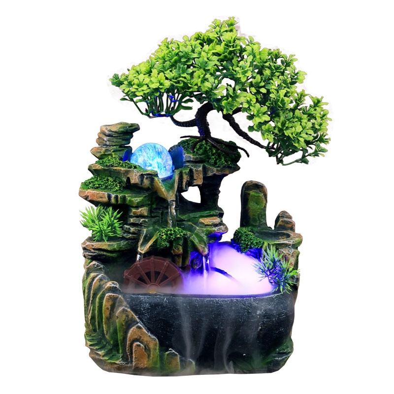 Home Decoration Desktop Waterfall Fountain Zen Med... – Grandado