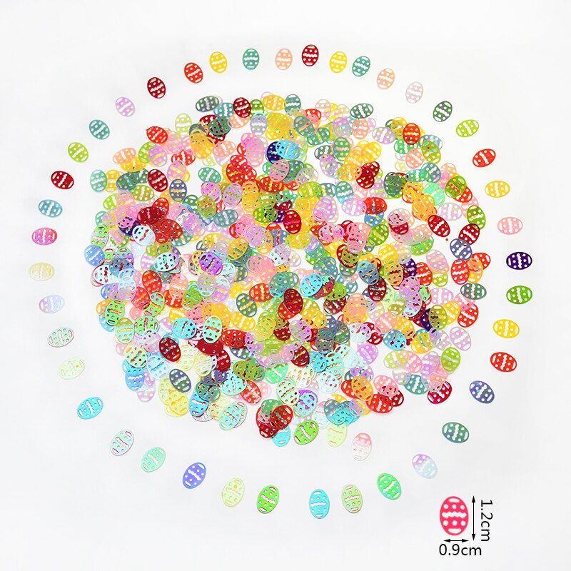 15g Happy Easter Confetti Colorful Sequin Egg Rabb... – Grandado