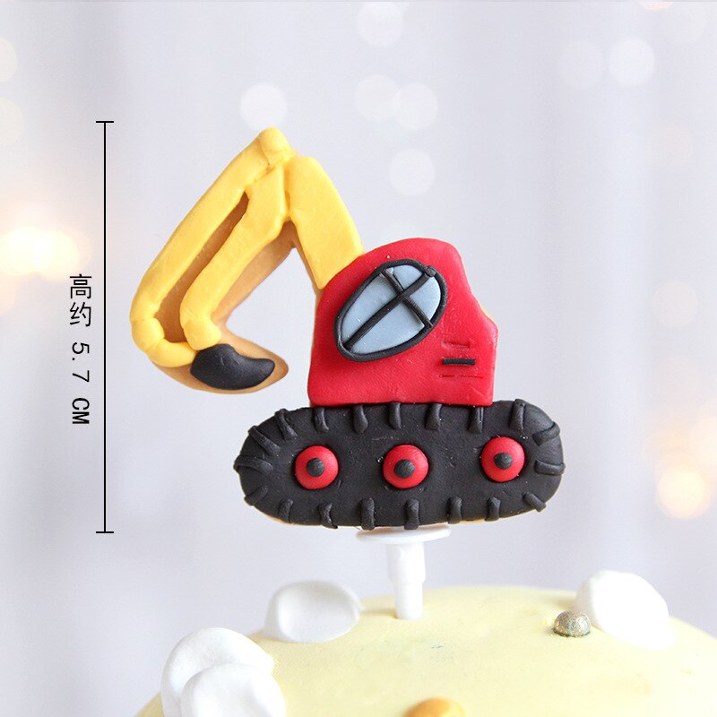 Soft Engineering Car Cake Toppers 1st Boy Birthday... – Grandado