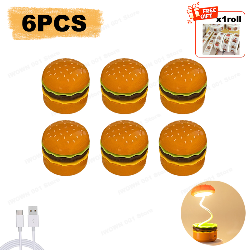 Burger LED Desk Lamp Hamburger Light Cute Cartoon ... – Vicedeal