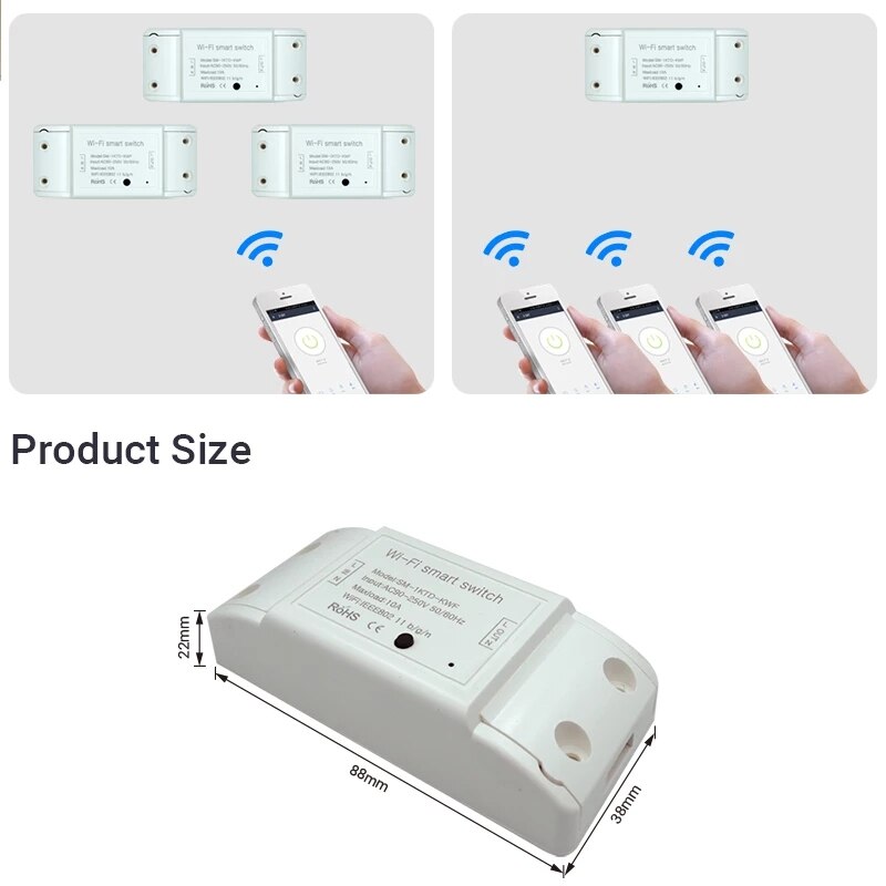 Tuya Smart Switch Wifi Diy Timer Smart Home Afstan... – Vicedeal