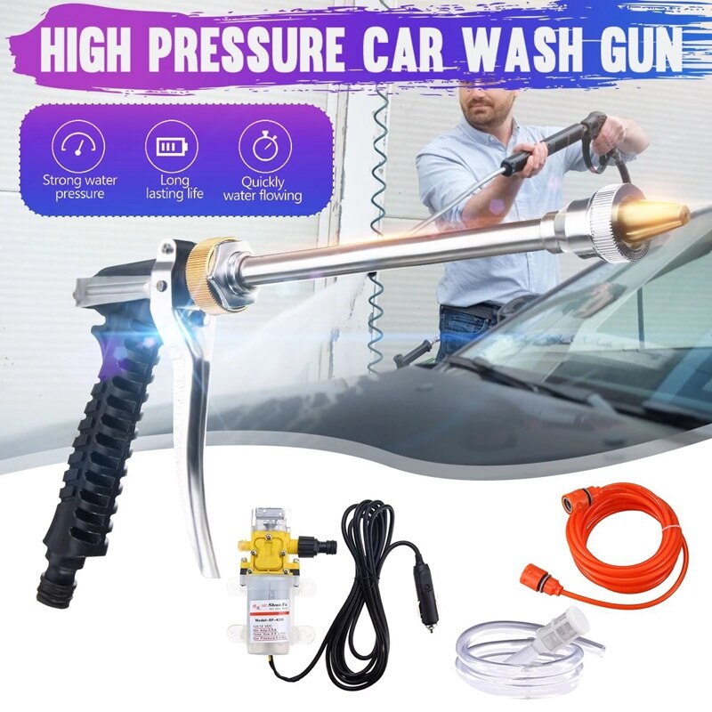 12V 100W Auto Wasmachine-Guns Pomp Auto Spuit Hoge... – Vicedeal