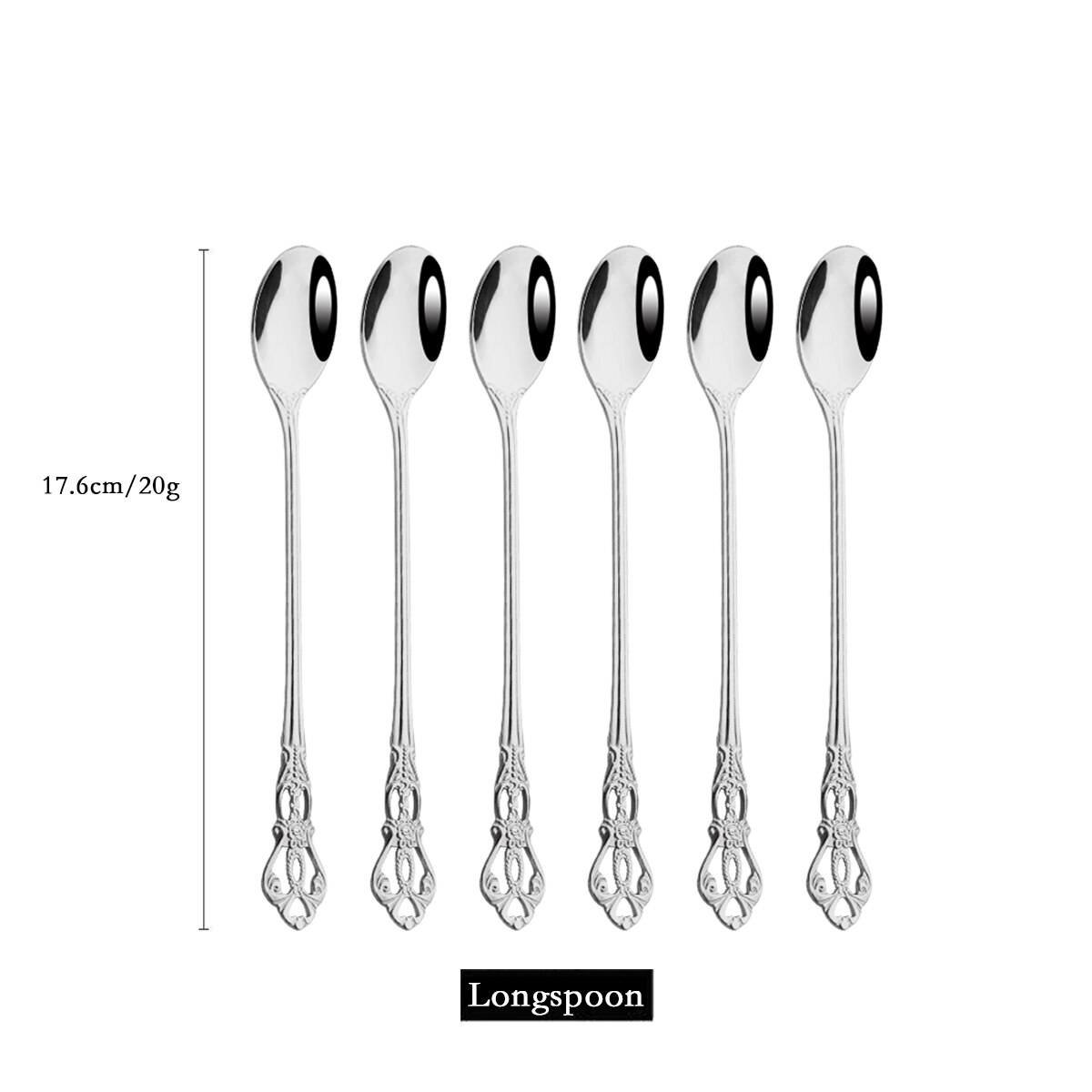 6-24pcs Luxury Wedding Silverware set Silver Dinne... – Grandado