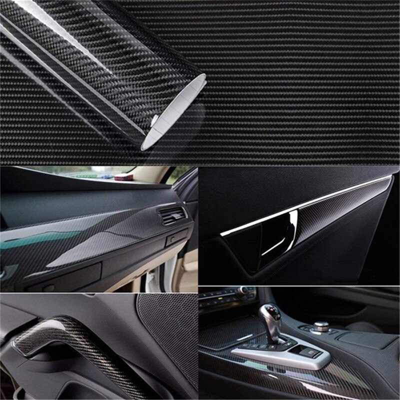 50cm*150cm 6D Carbon Fiber Vinyl Film Gloss Black ... – Grandado
