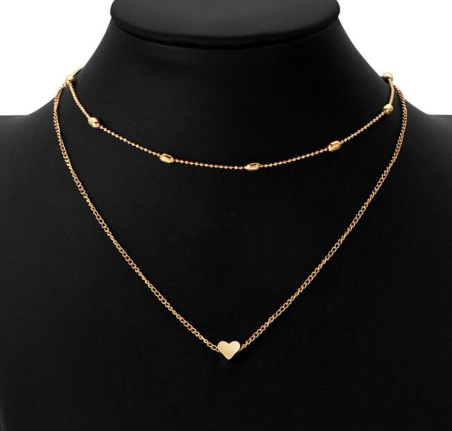 Mooie Stijl 2 Lagen Hart Verstelbare Ketting Multi... – Vicedeal