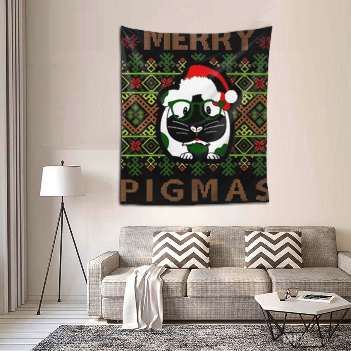 Guinea Pigs Merry Pigmas Tapestry Boho Room Decor ... – Grandado