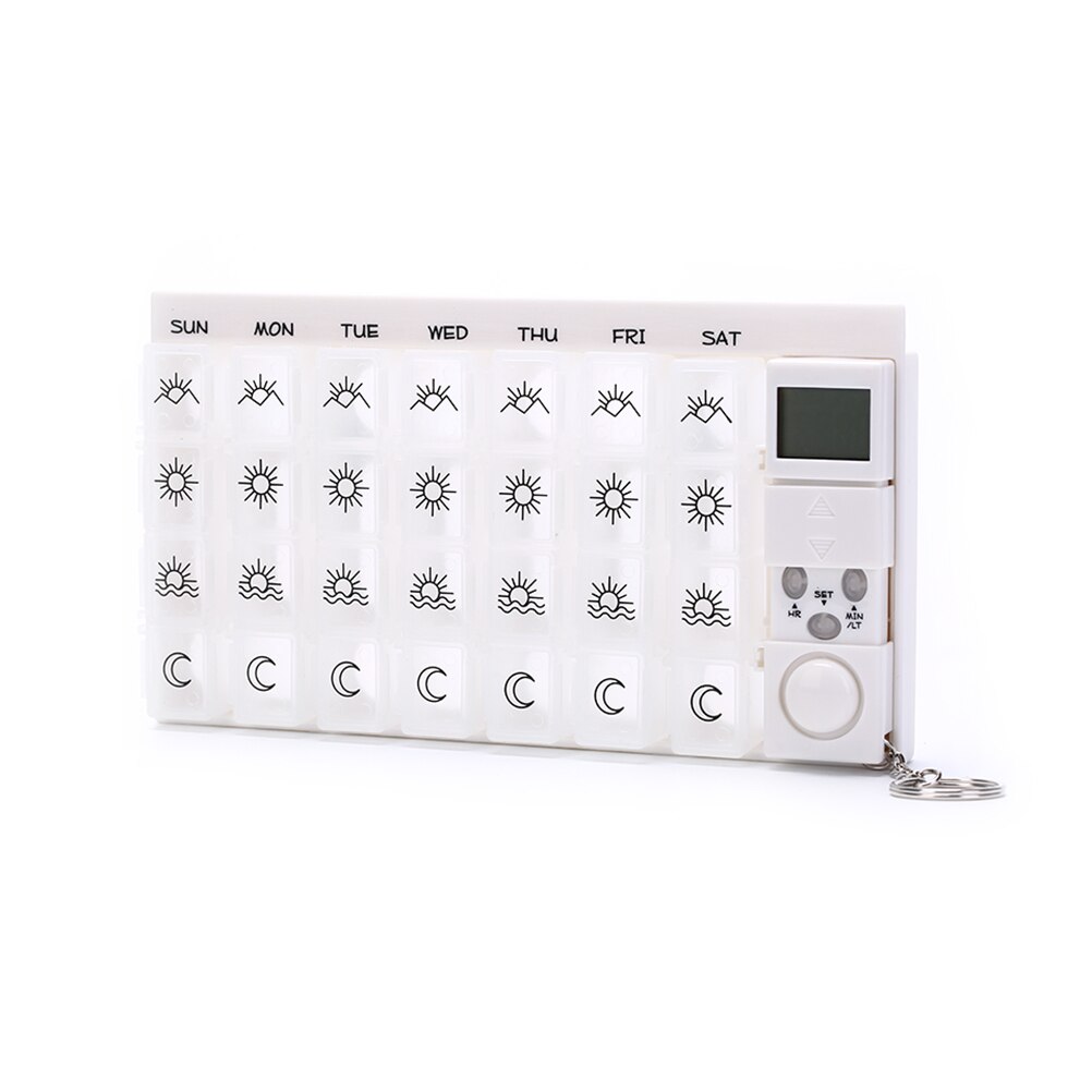 28 Cells Weekly LCD Intelligent Pill Dispenser Sma... – Vicedeal
