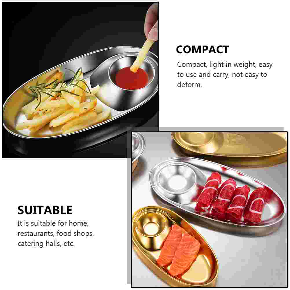 Korean Style Sauce Plate Flavor Small Stainless St... – Grandado