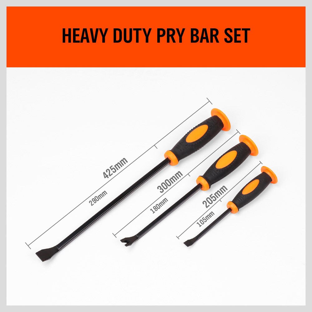 HORUSDY 3Pcs Pry Bar Set Crowbar Tool Heavy Duty C... – Grandado