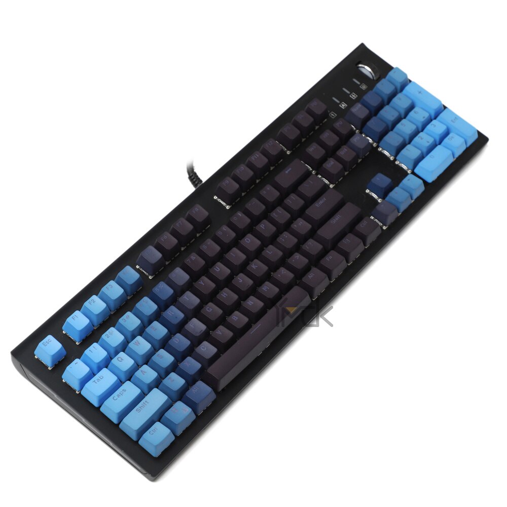 YMDK Double Shot 104 Dyed PBT Shine Through Keyset... – Grandado