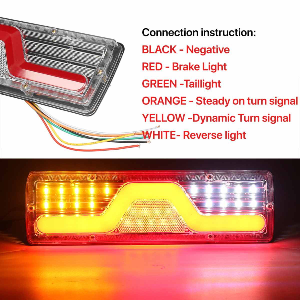 2PCS 12V 24V LED Car Truck Tail Light Turn Signal ... – Grandado