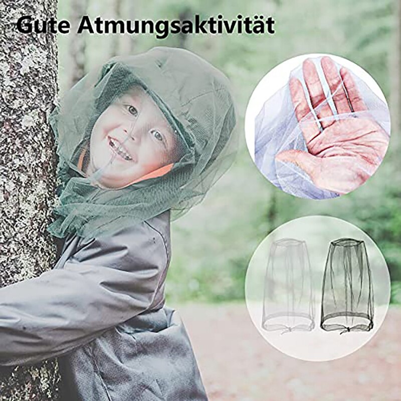 Mosquito Head Net Mesh Head Net Mosquito Hat Net F... – Grandado