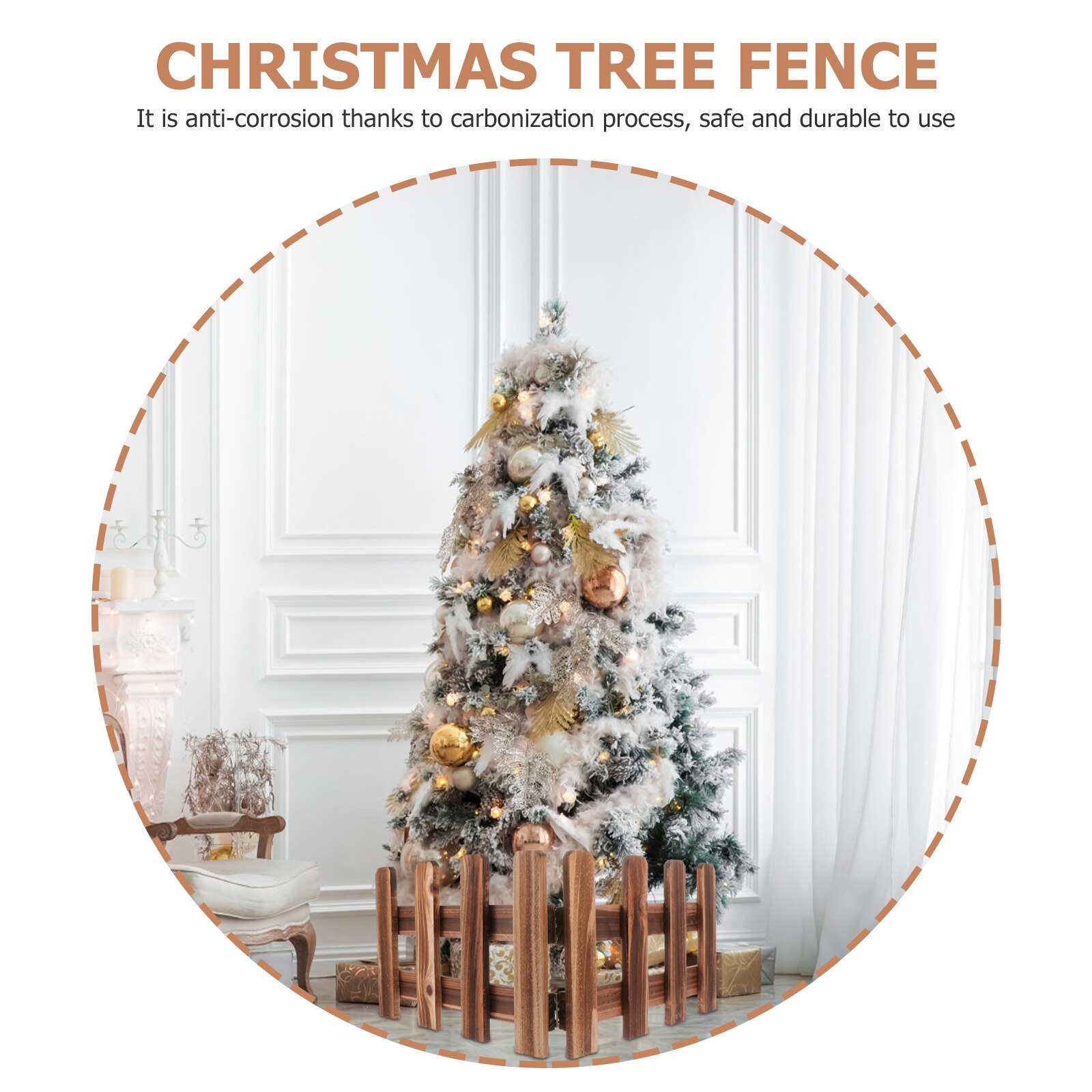 1pc Anti-corrosive Wood Fence Courtyard Partition ... – Vicedeal