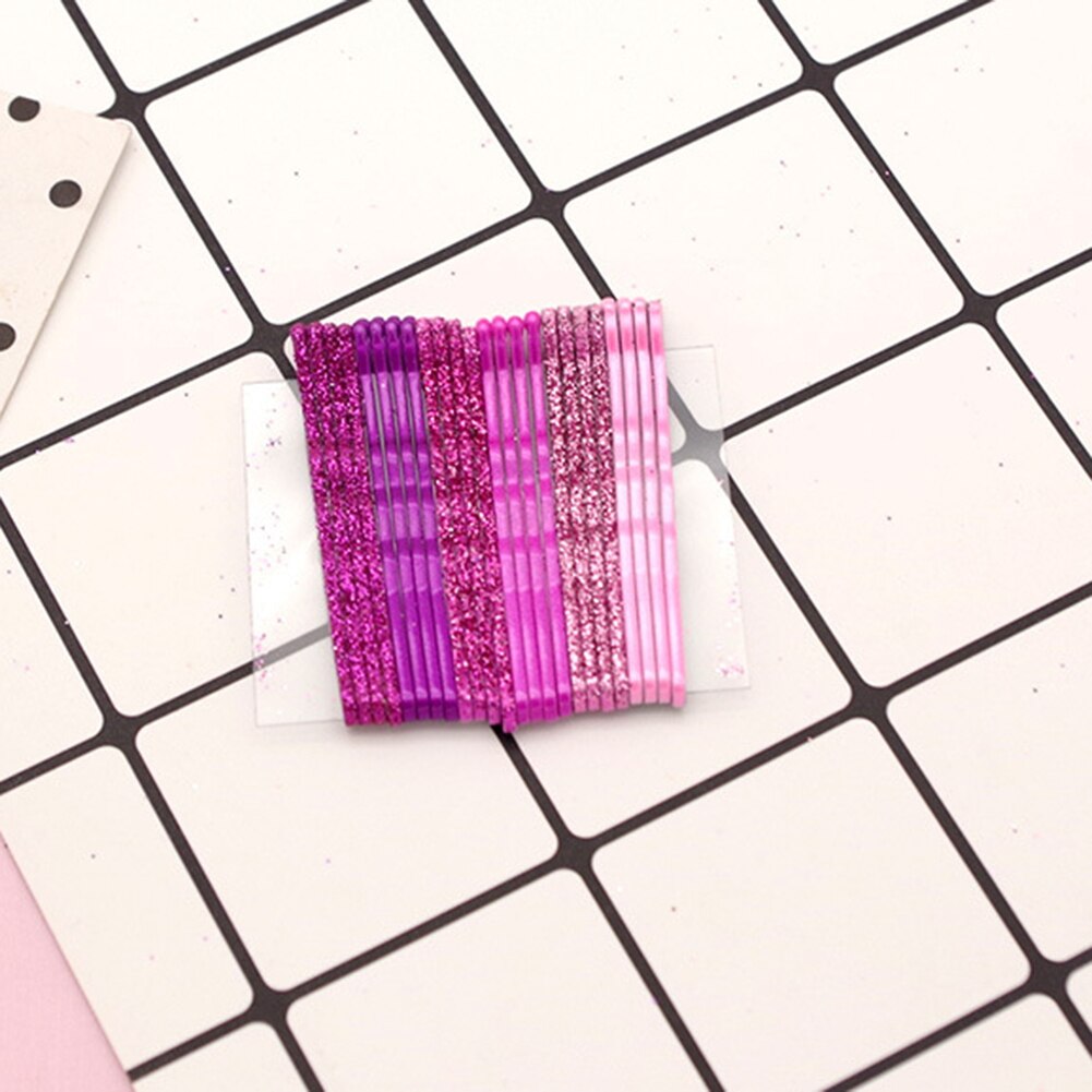 24 Pcs 5cm Hair Clips Wave Flat Curved Hairpin Sty... – Grandado