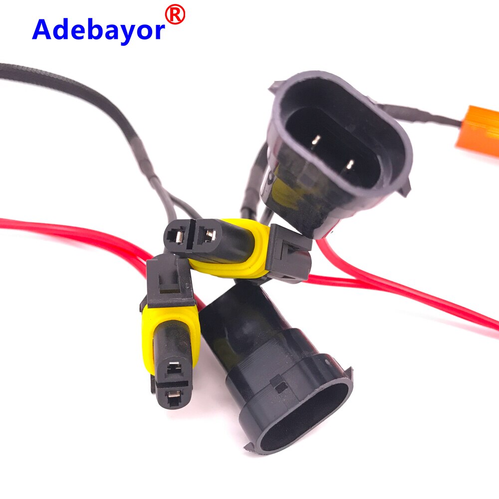 2Pcs H11 LED Decoder Resistor Canbus Wire Harness ... – Vicedeal