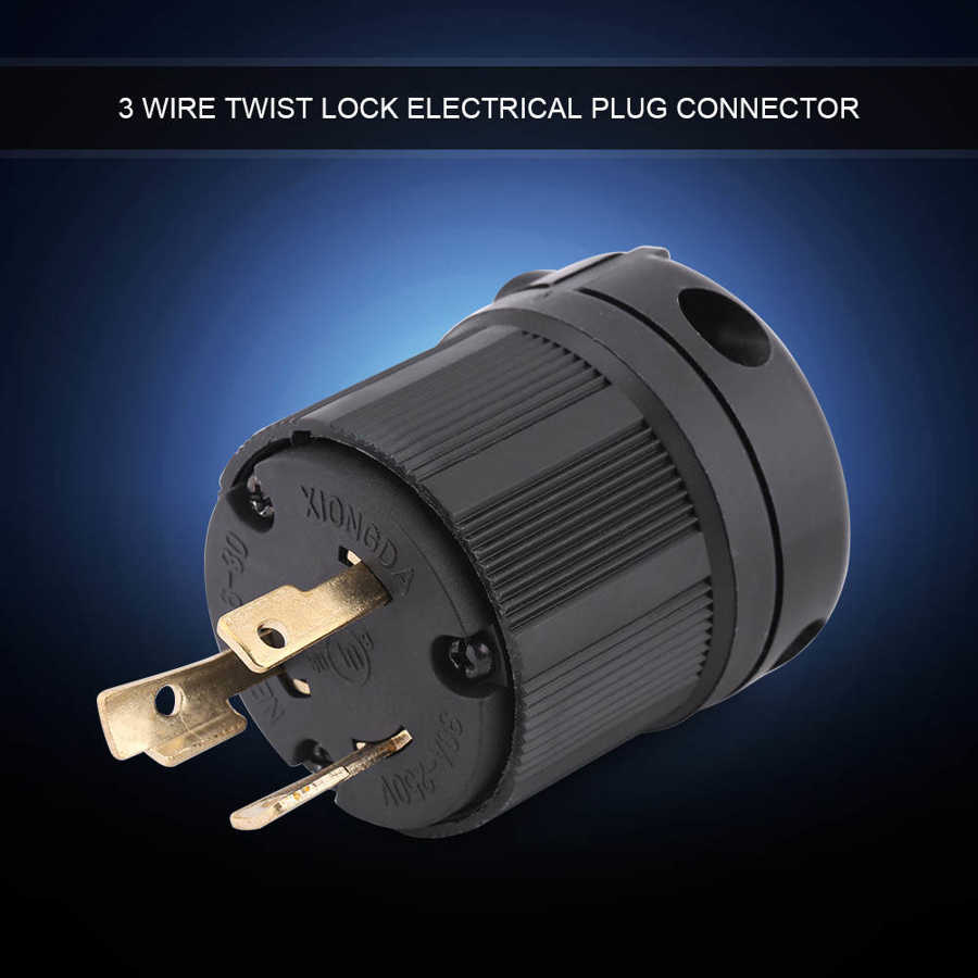 NEMA L6-30P 30A 3-Pole Lock Anti-loose Electrical ... – Vicedeal