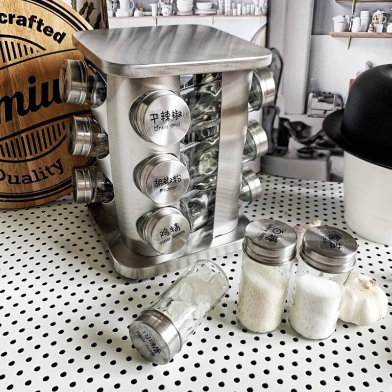 144Pcs Set Kruidkruik Label Rack Kit Revolving Kru... – Grandado