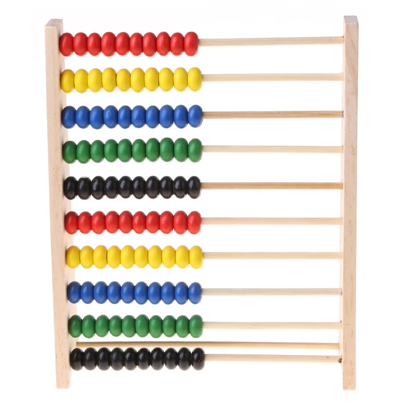 Wooden Abacus 10-row Colorful Beads Counting Kid M... – Grandado