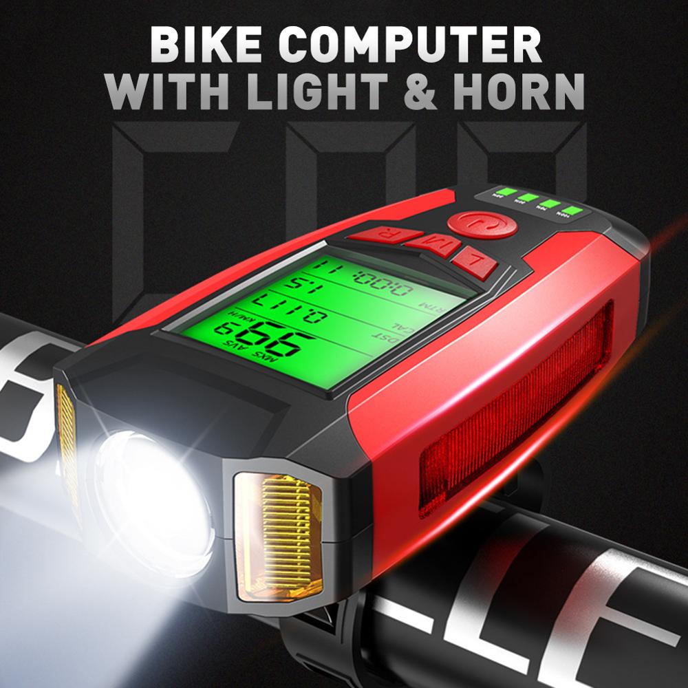 Usb Bike Light Bicycle Headlight and 130dB Horn LC... – Grandado