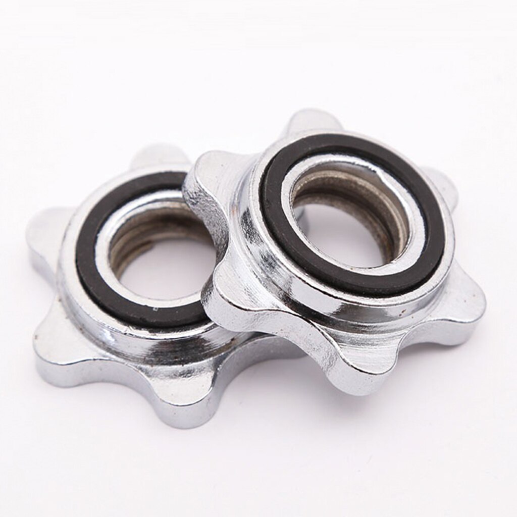 4 Pair Solid Dumbbell Lock Bar Hex Nut Barbells Ro... – Vicedeal