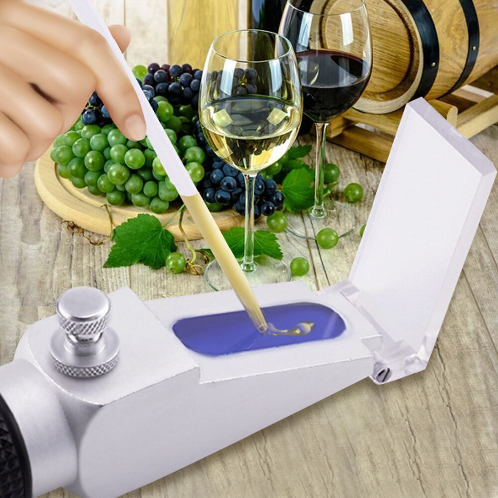Portable Hand-held Grape Wine Alcohol Refractomete... – Vicedeal