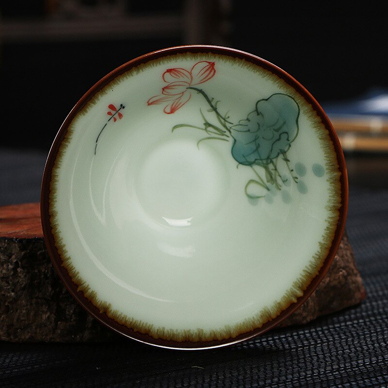 6 pcs/set Qinghua Porcelain Tea Cup Ceramic teacup... – Vicedeal