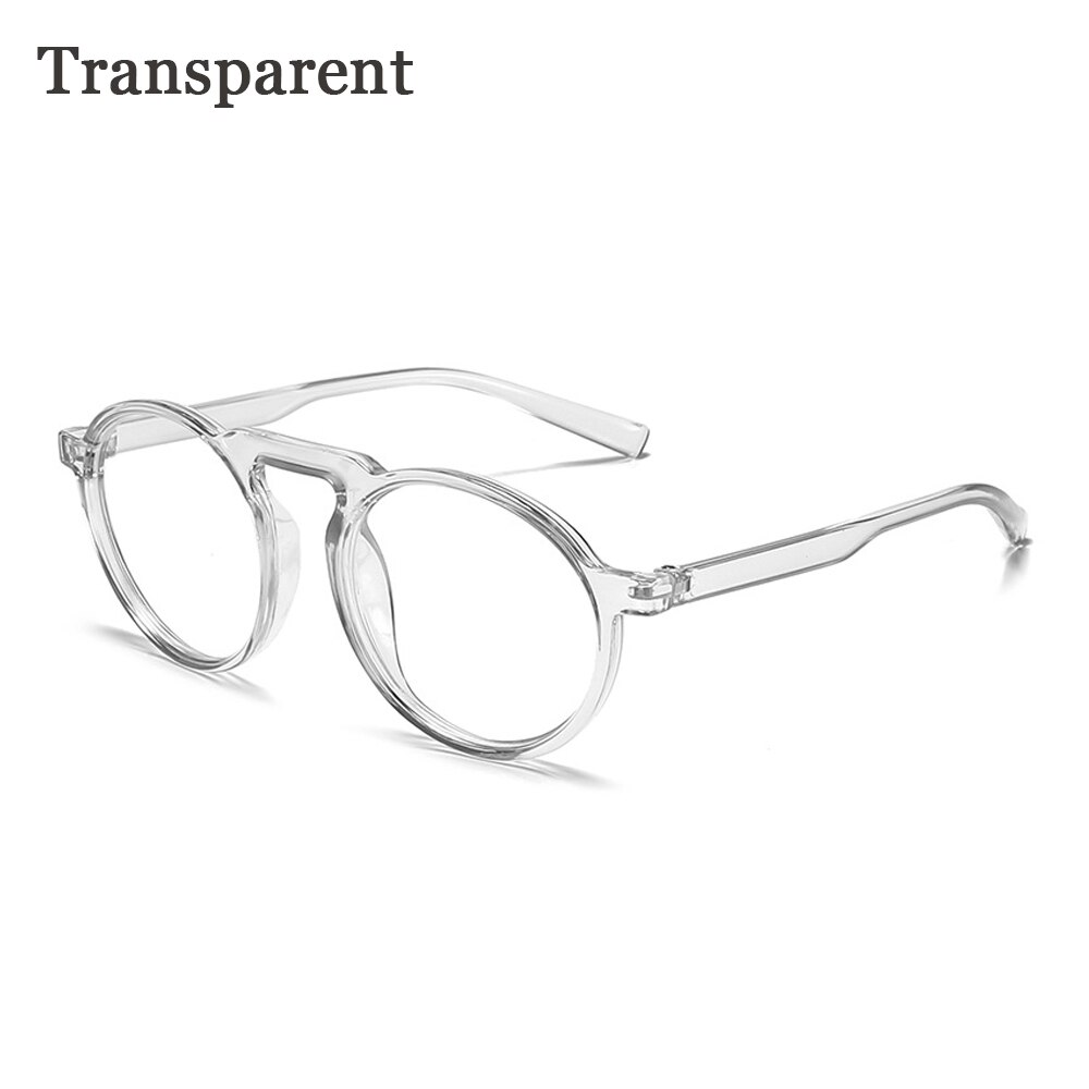 Transparent Round Frame Anti Blue Ray Glasses Opti... – Vicedeal