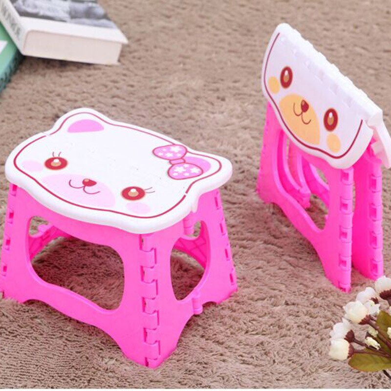 Folding Plastic Stool Portable Chair Adult Childre... – Grandado