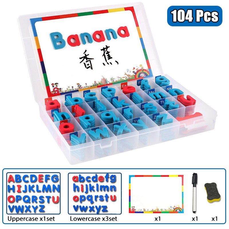 Fridge Magnet 26 Alphabet Letters Toddlers Kids Le... – Vicedeal