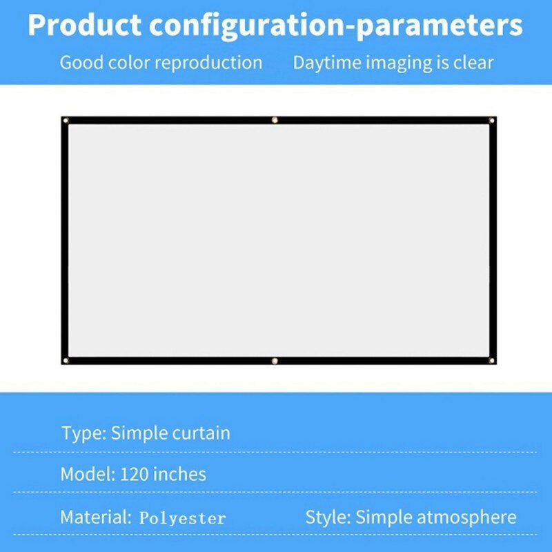 Projector Screen Indoor Outdoor Projection Screen ... – Grandado