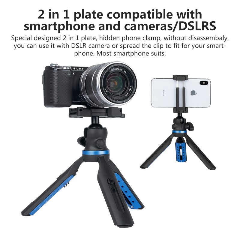 APEXEL 2 in 1 Phone Holder Mount Tripod DSLR Camer... – Grandado