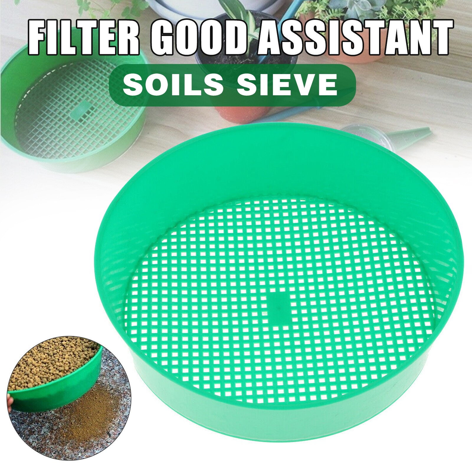 Economical 20.8x18.4x5.3cm Garden Sieve Riddle Rid... – Grandado