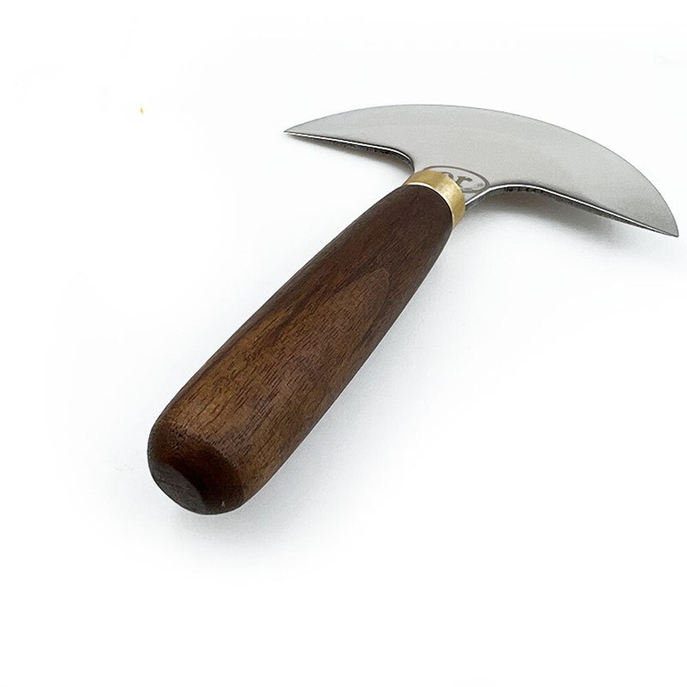 half round blade leather craft knife wood handle c... – Vicedeal