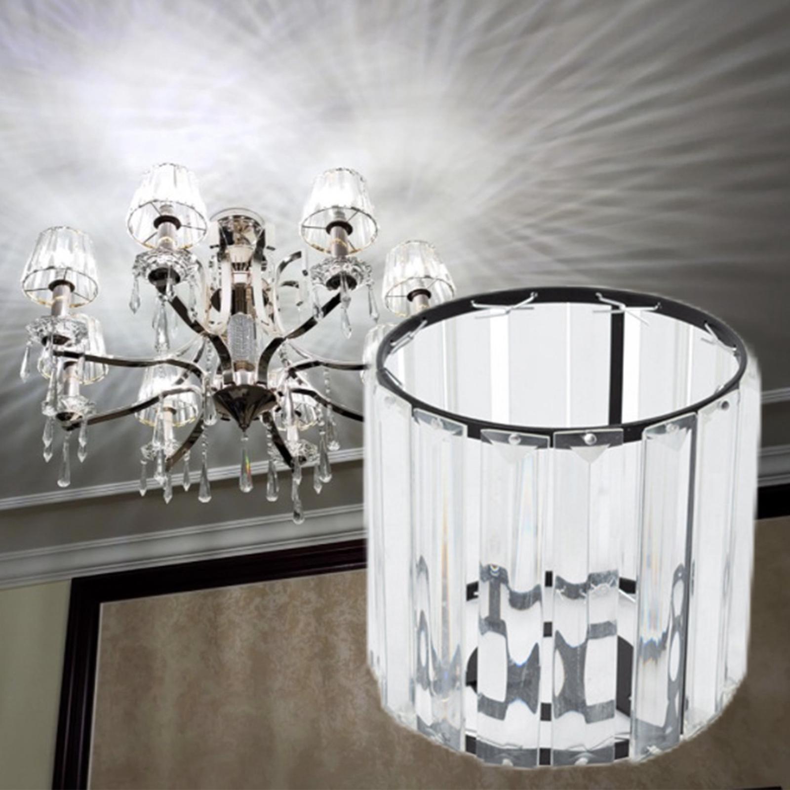 Cylinder Crystal Lamp Shade Chandelier Lampshade L... – Grandado