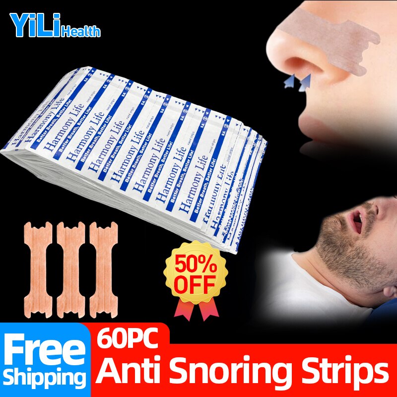 10/60Pcsstop Snurken Patch Ademen Nasale Strips Ad... – Vicedeal