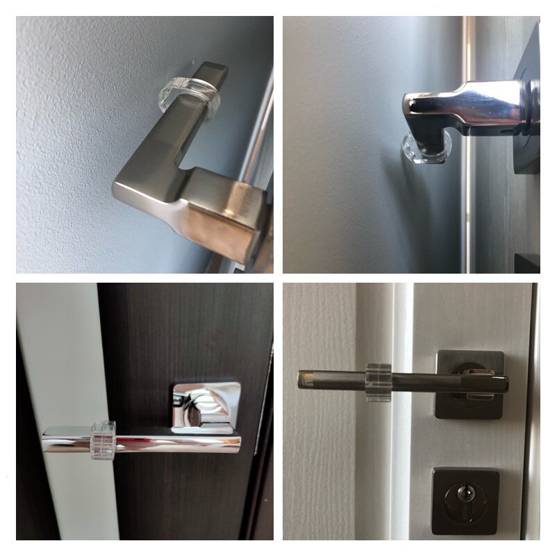 5PCS Door Stopper Transparent Door Handle Buffer W... – Vicedeal