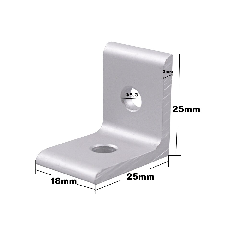 25 x 25 x 18mm 2 Hole Series Inside Corner Bracket... – Vicedeal