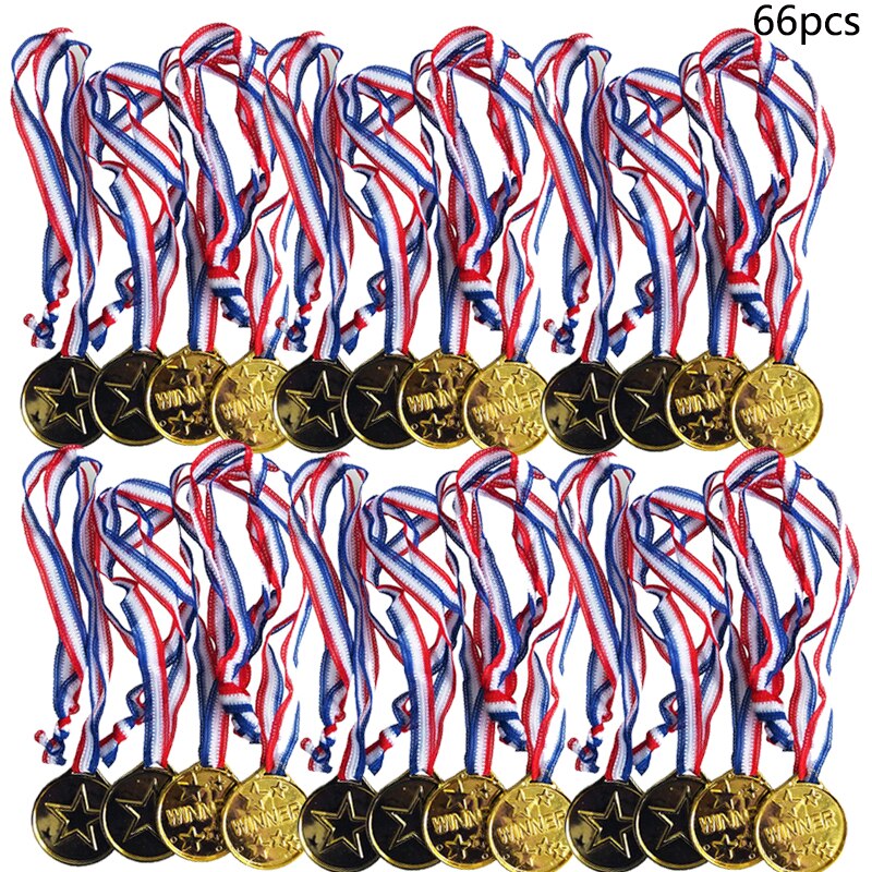 66 PCS Party Favors Children's Gold Plastic Sp... – Vicedeal