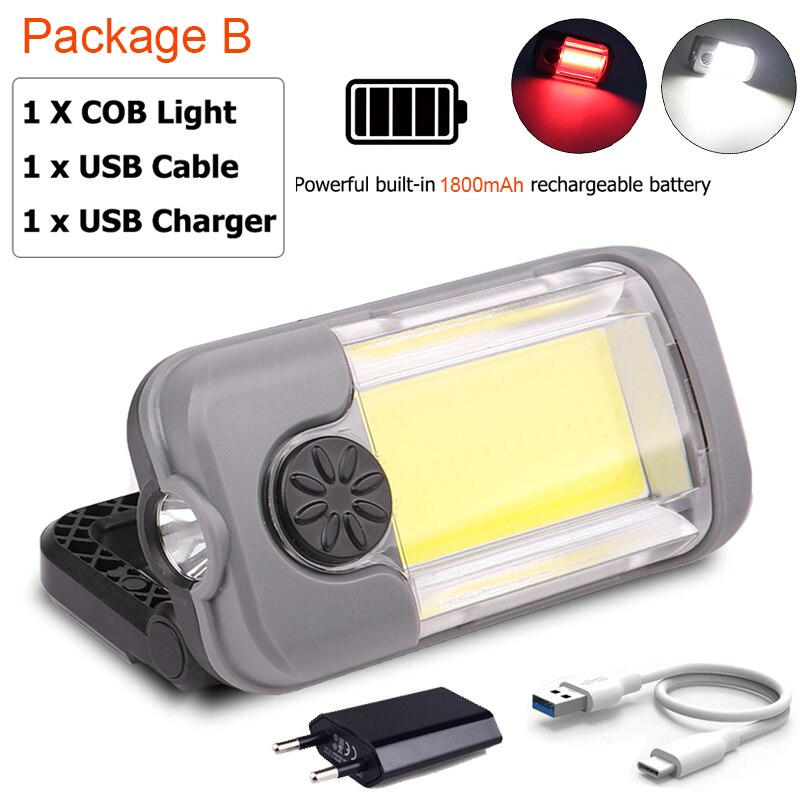 80W Portable COB Work Light Multifunctional Chargi... – Grandado