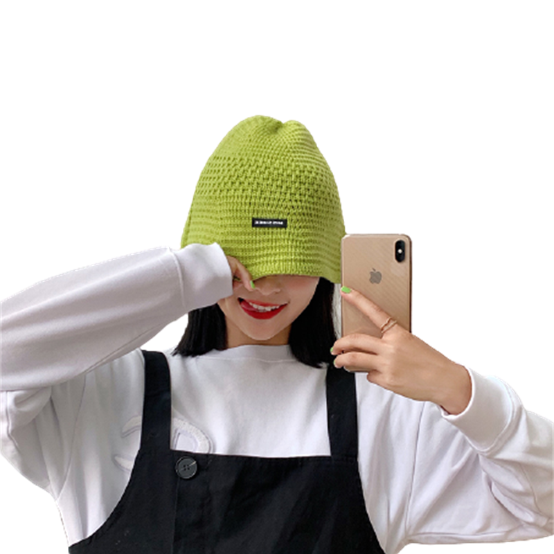 Women Crochet Knit Bucket Caps Autumn Winter Korea... – Grandado
