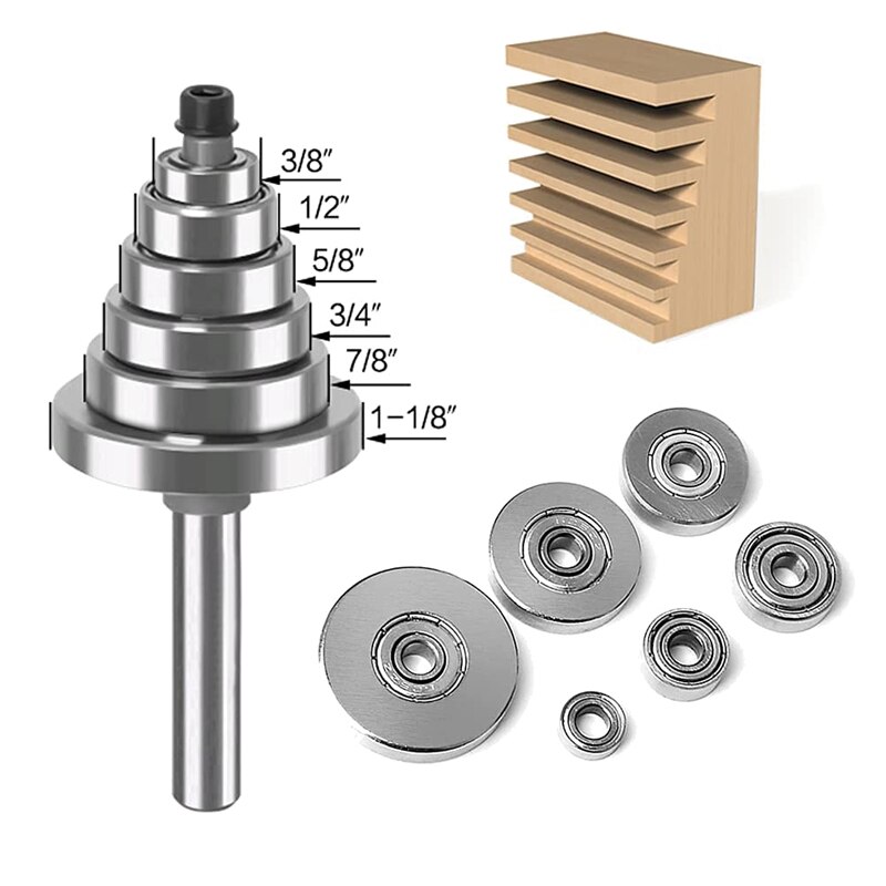 1/4 Inch Shank Rabbet Router Bit with Bearings,Rou... – Grandado