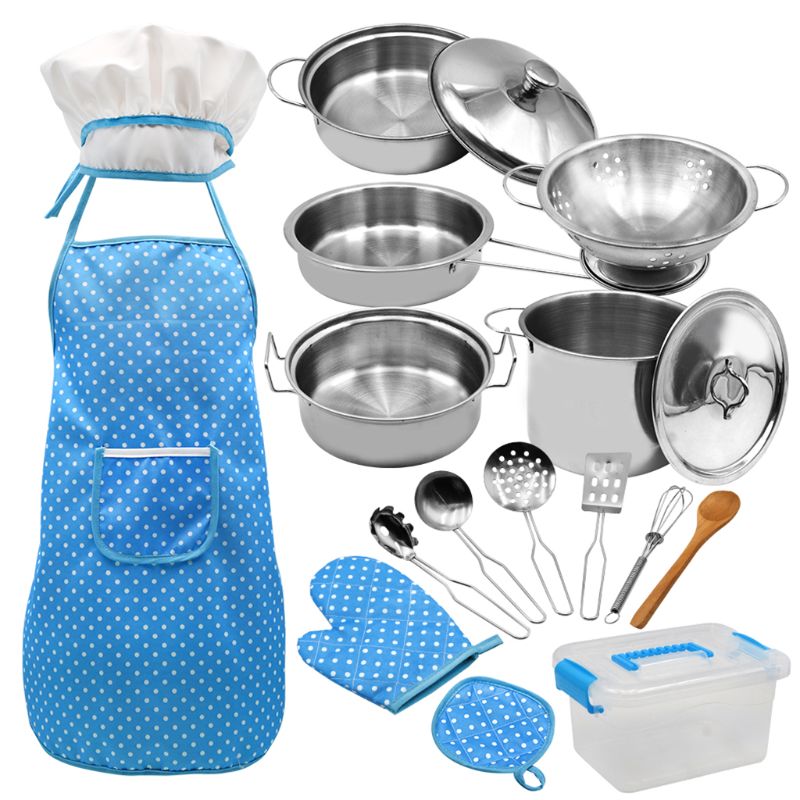 18pcs Chef Role Play Set with Dress up Costume and... – Vicedeal