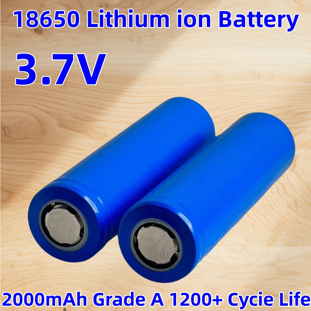 100% Original For 18650 2000 mAh 3,7V Rechargeable... – Grandado