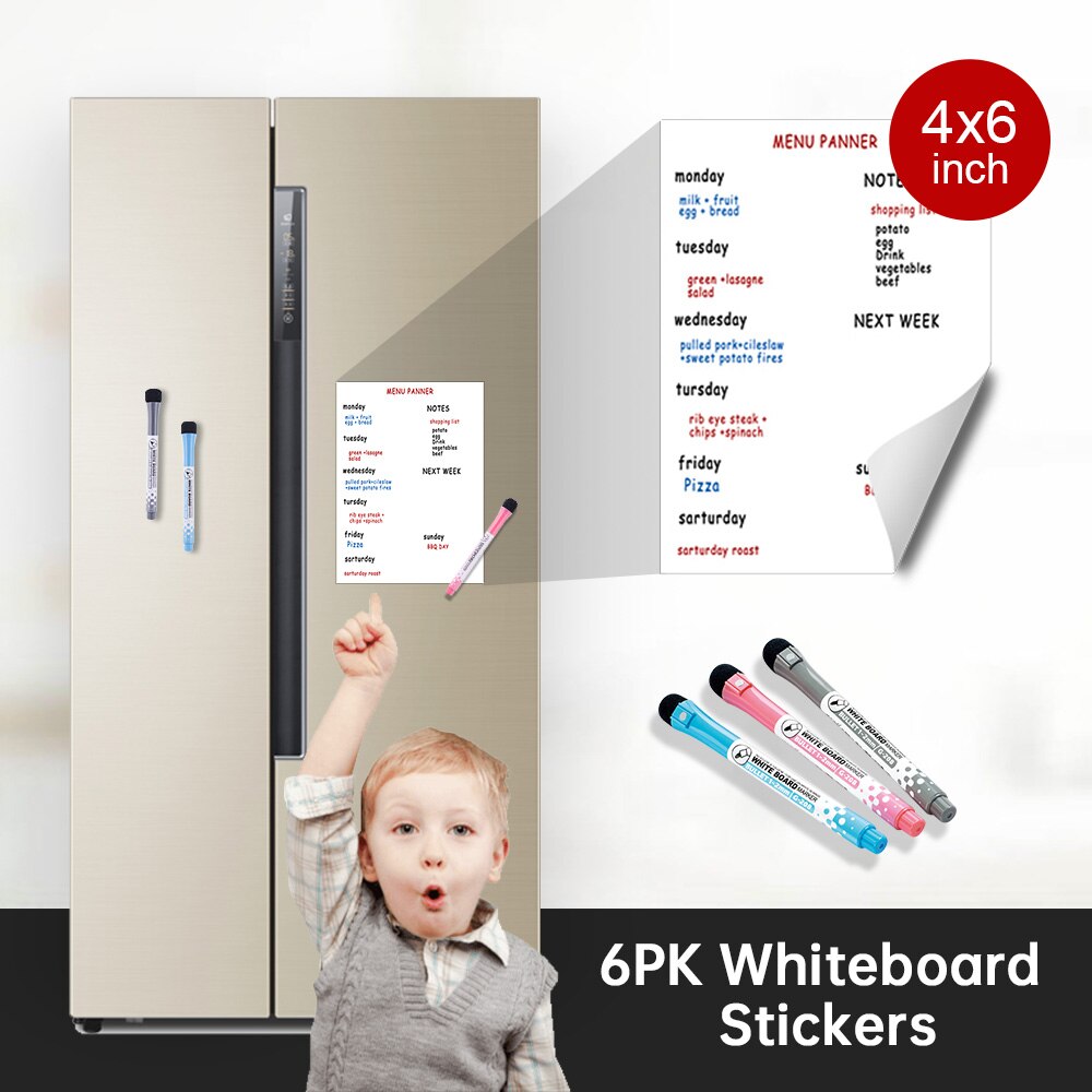 Magnetic 6PK Removable Whiteboard Stickers Waterpr... – Vicedeal