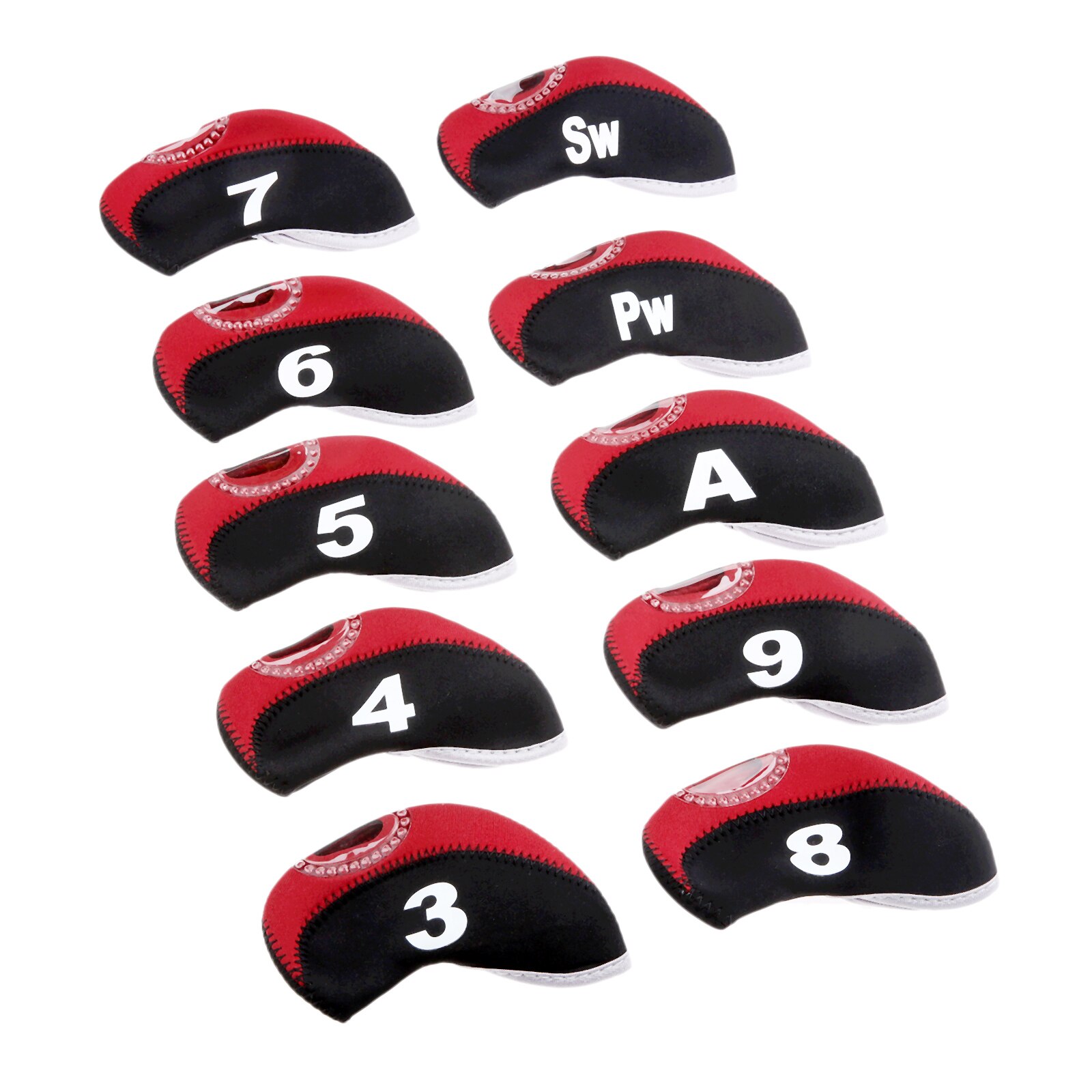 10 stuks Golf Iron Head Covers Set Iron Putter Bes... – Grandado