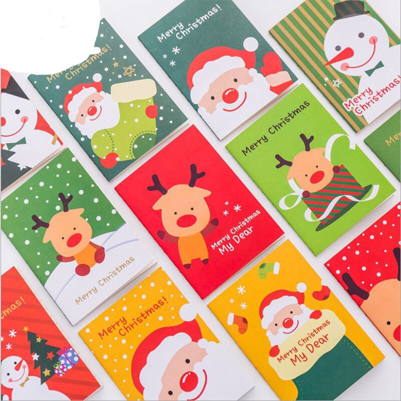 5 Pcs/lot Cute cartoon Christmas Paper Book Diary ... – Grandado
