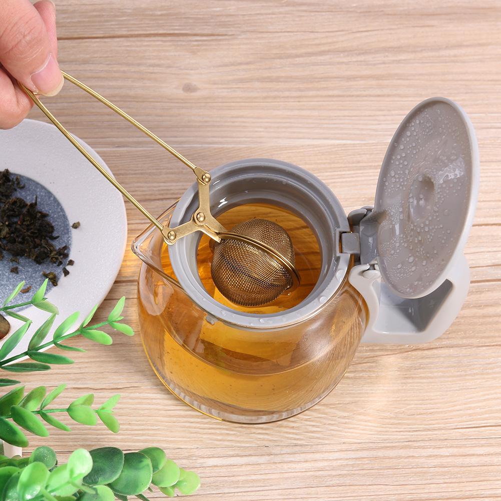 Stainless Steel Mesh Tea Strainer Tea Leakage Gold Stainless Steel Tea ...